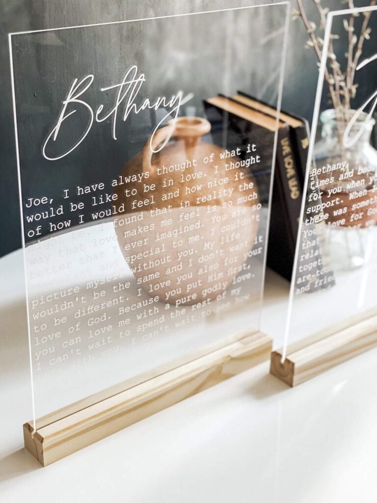 5 Beautiful Ways to Frame Wedding Vows in Your Home